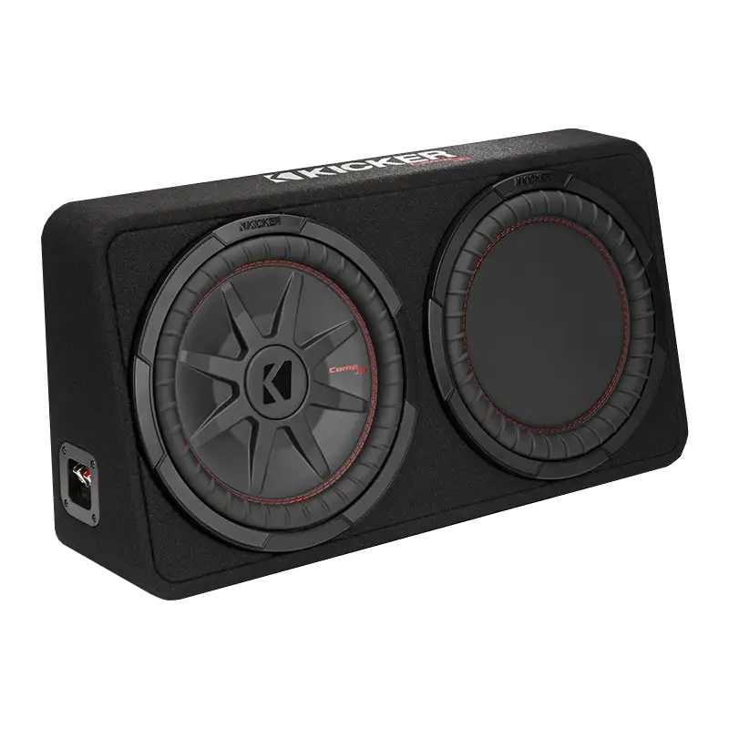 Kicker CompRT 12″ sub In enclosure 48TCWRT122 | JC Installs