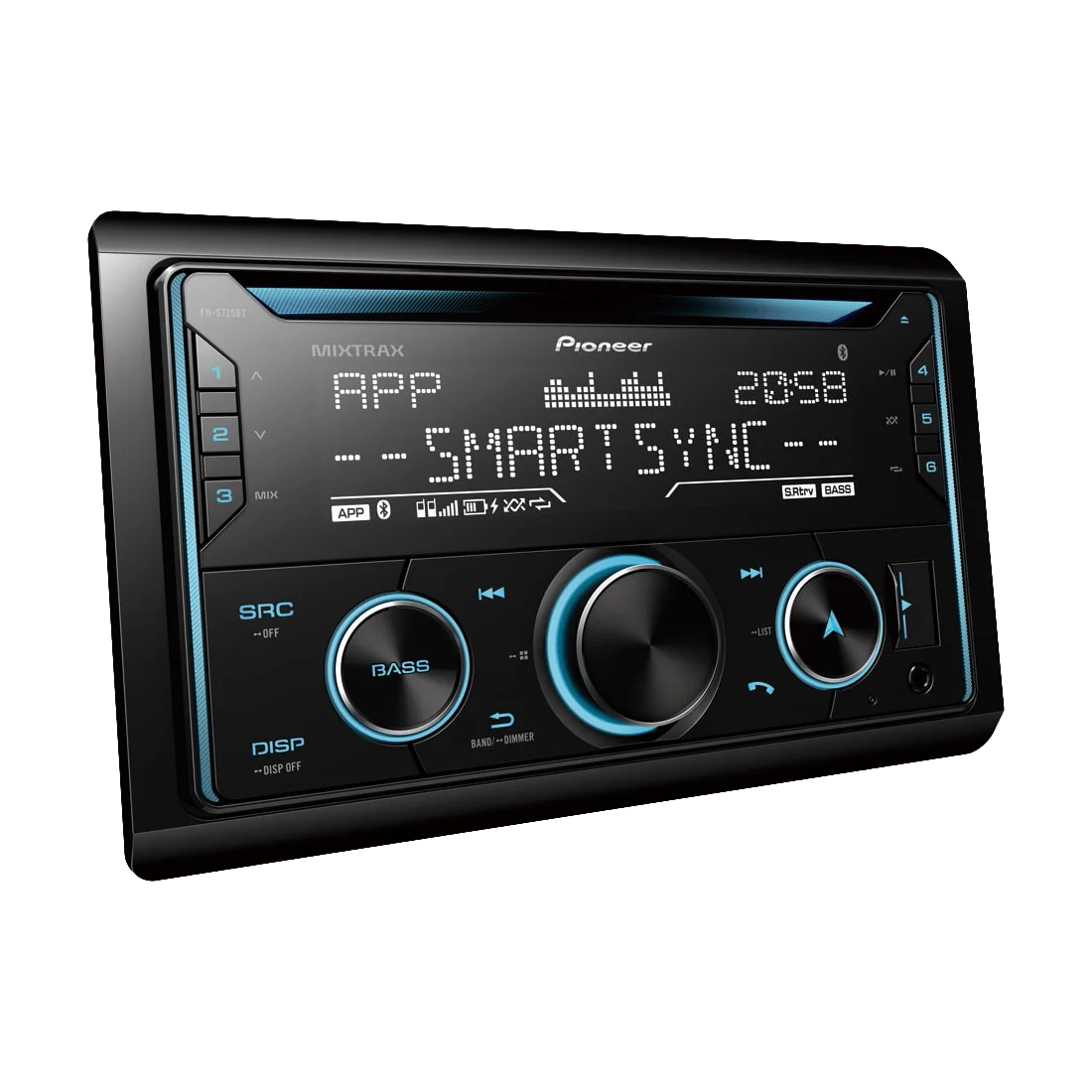 Pioneer Double DIN Bluetooth & CD Player Head Unit FHS725BT | JC Installs
