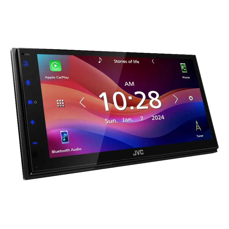 JVC 6.8" Apple CarPlay/Android Auto Car Stereo KW-M690BW | JC Installs